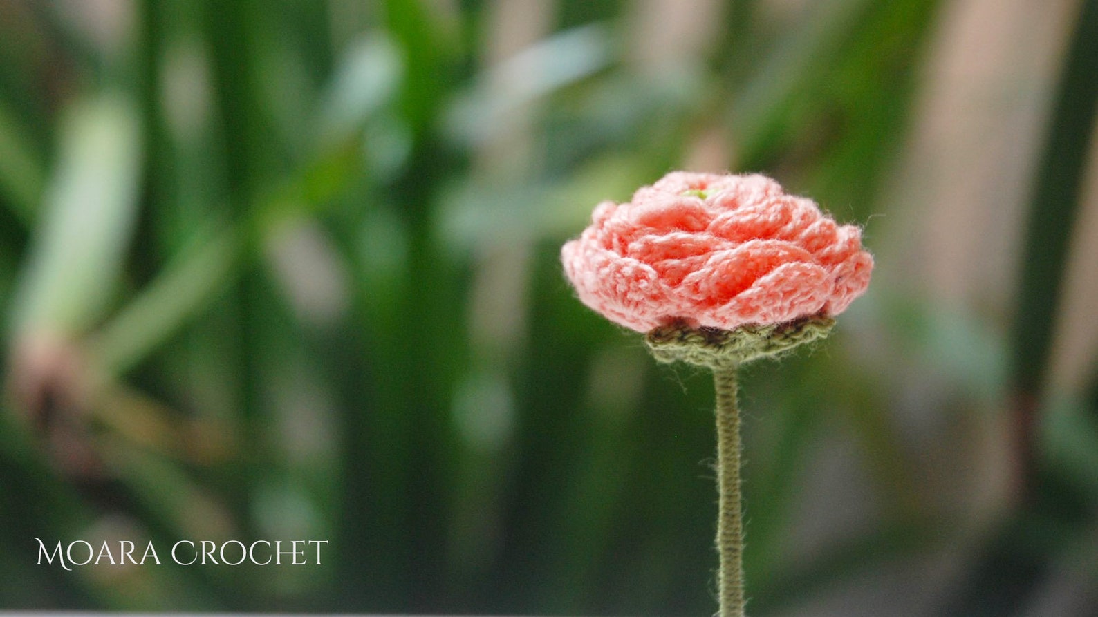 Crochet Ranunculus Flower Easy Crochet Rose Step by step | Etsy