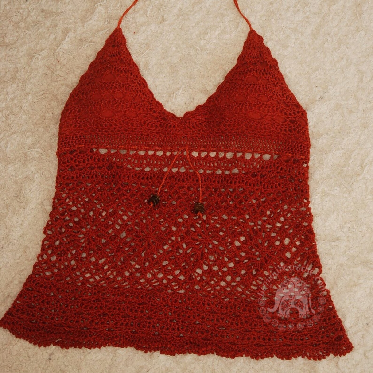 Boho Crochet Top Pattern Crochet Top Crochet Tutorial Row by Row Halter ...
