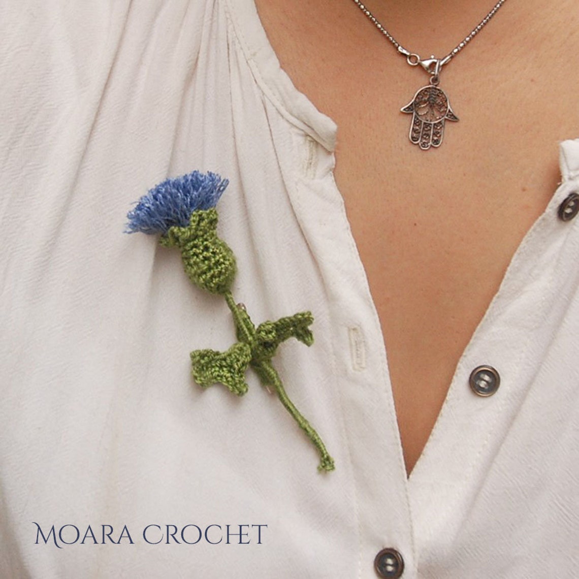 Crochet Thistle Pattern - Step by Step Crochet Flower Pattern With ...