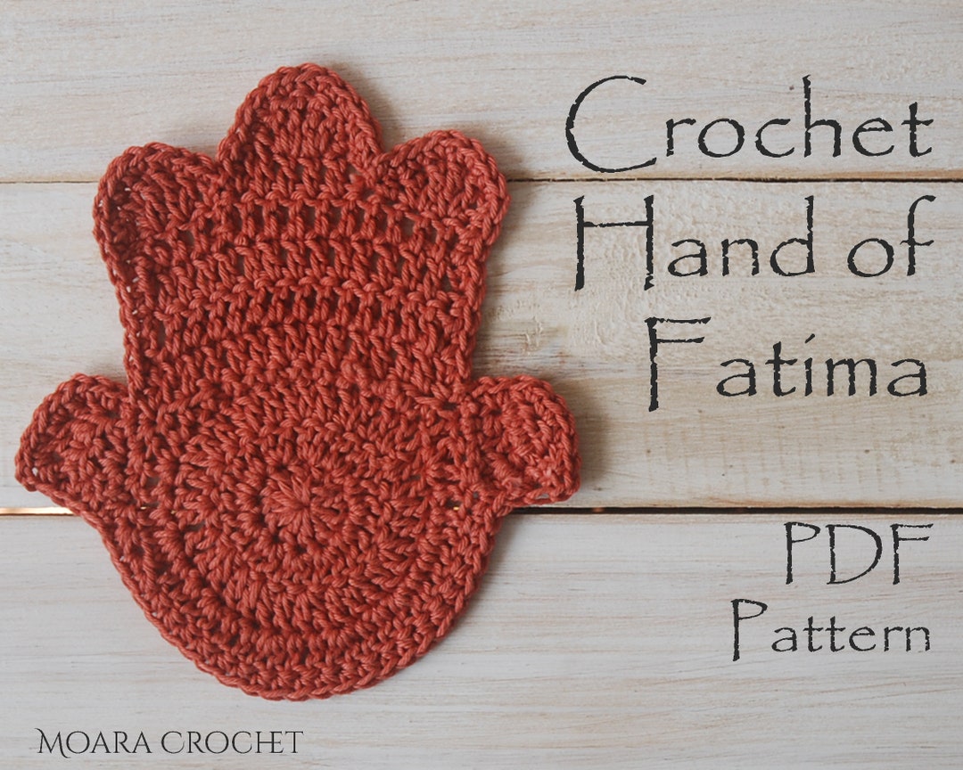 Hand of Fatima | Crochet Motif | Crochet Pattern | Crochet Hamsa ...