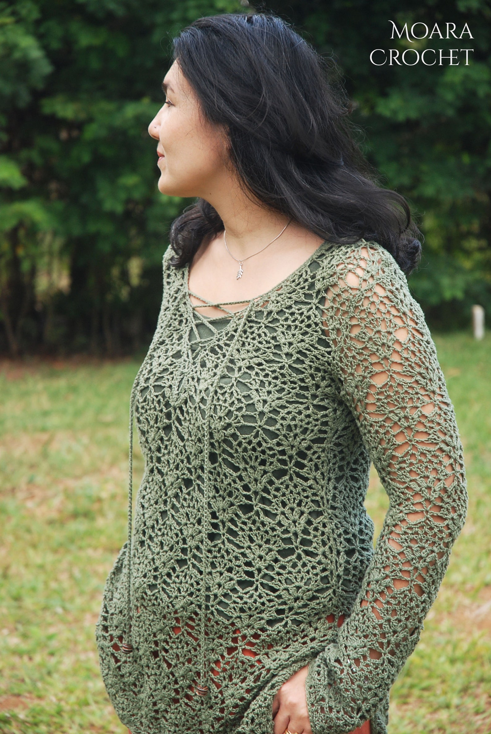 Chandra Crochet Tunic Pattern Step by Step Written Photo - Etsy