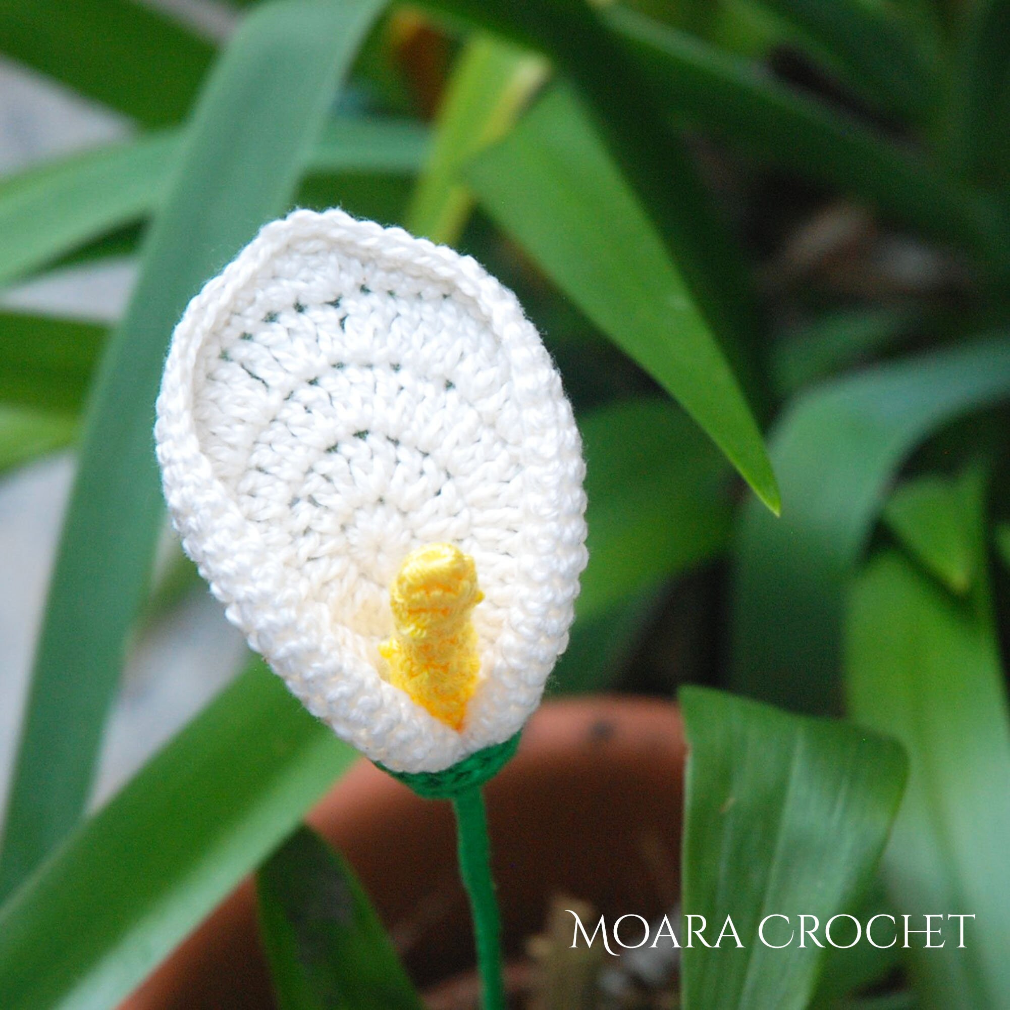 Crochet Calla Lily Pattern - Step by Step 3D Crochet Flower Pattern ...