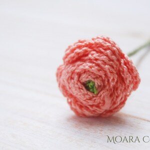 Crochet Ranunculus Flower - Easy Crochet Rose - Step by Step Crochet ...