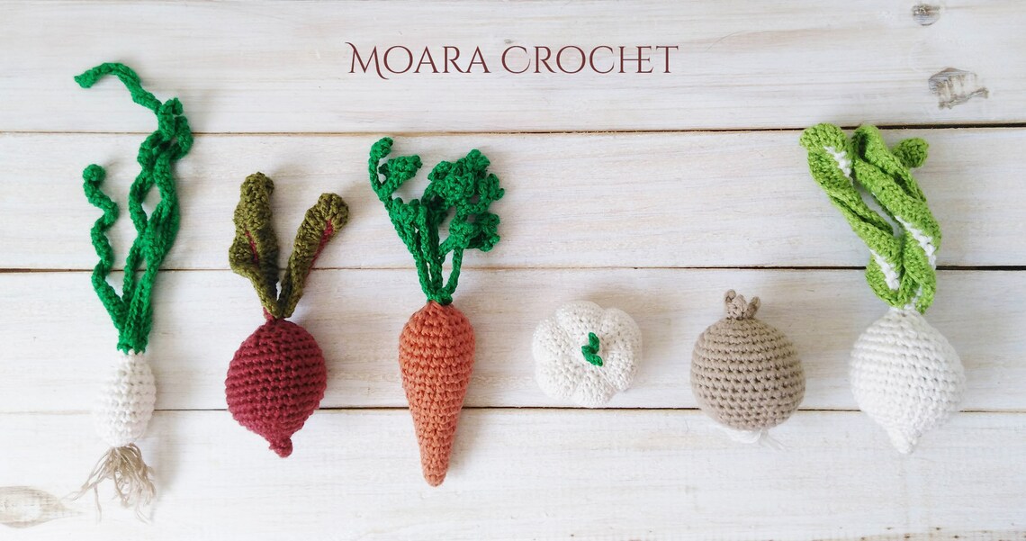 Crochet Garlic Pattern Make Your Own Crochet Root Vegetable - Etsy