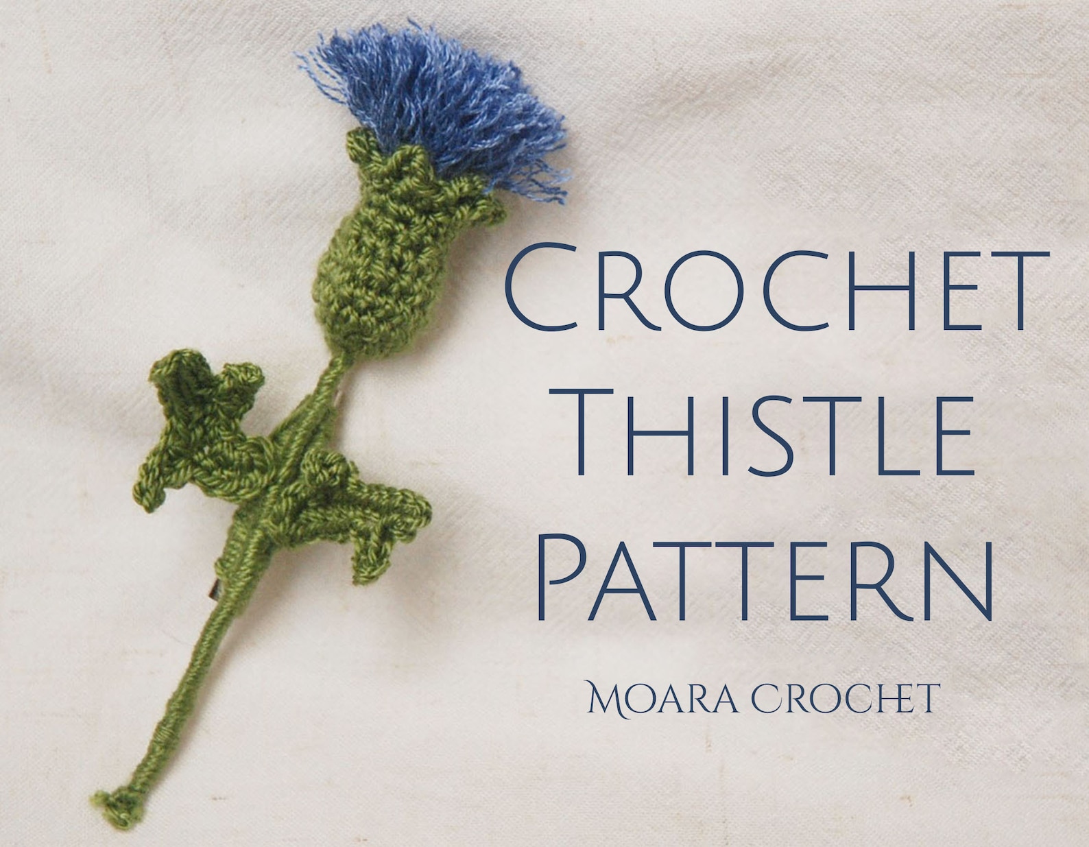 Crochet Thistle Pattern Step by Step Crochet Flower Pattern - Etsy