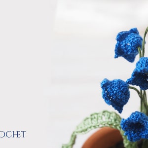 Crochet Bluebell Flower Pattern - Easy Step by Step Crochet Flower ...