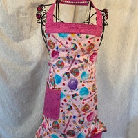 Snowman Candy Cane Apron - Etsy