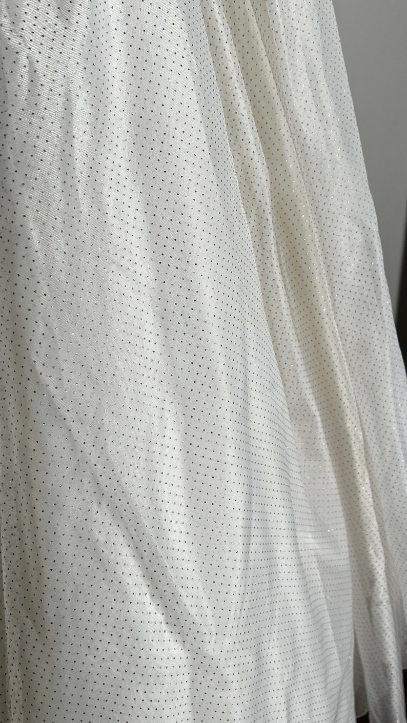 The Jenny Vintage 1980s White Mike Benet Sequin Wedding Dress Bridal ...