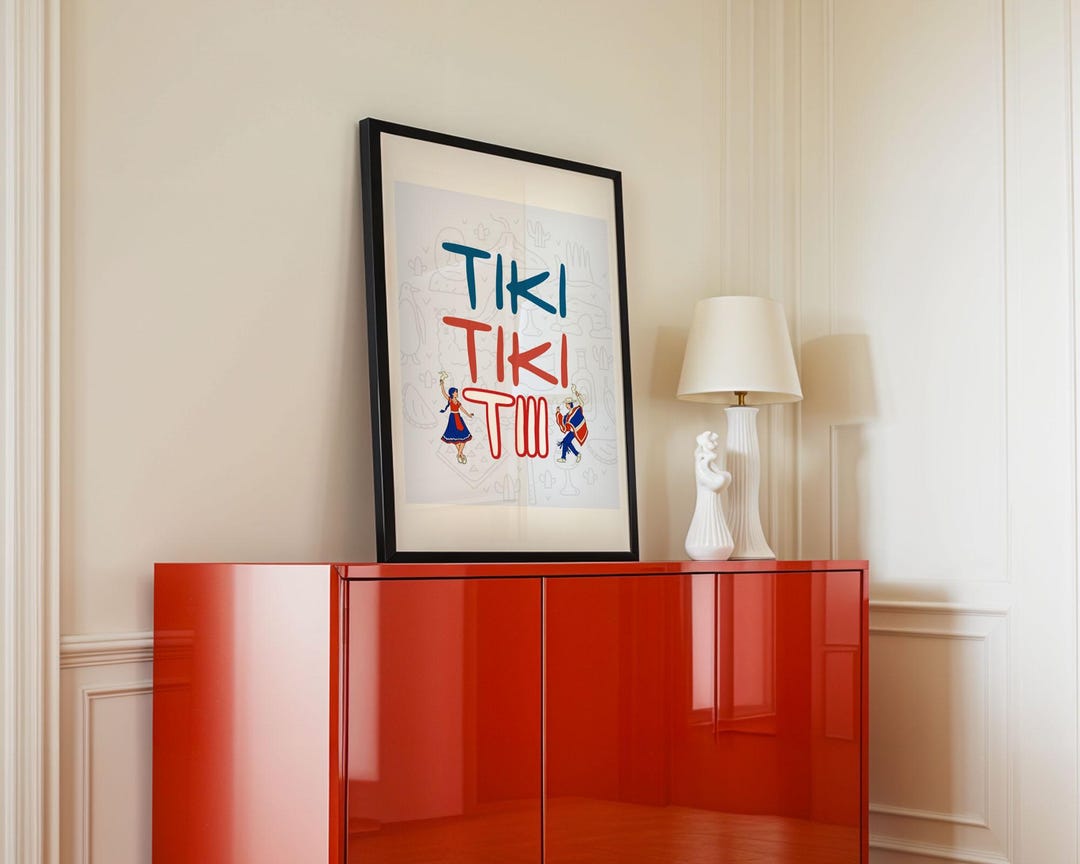 Chile Tiki Tiki Ti Print Poster - Etsy