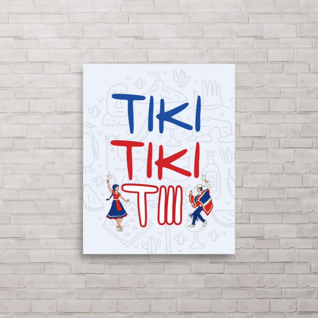 Chile Tiki Tiki Ti Print Poster - Etsy