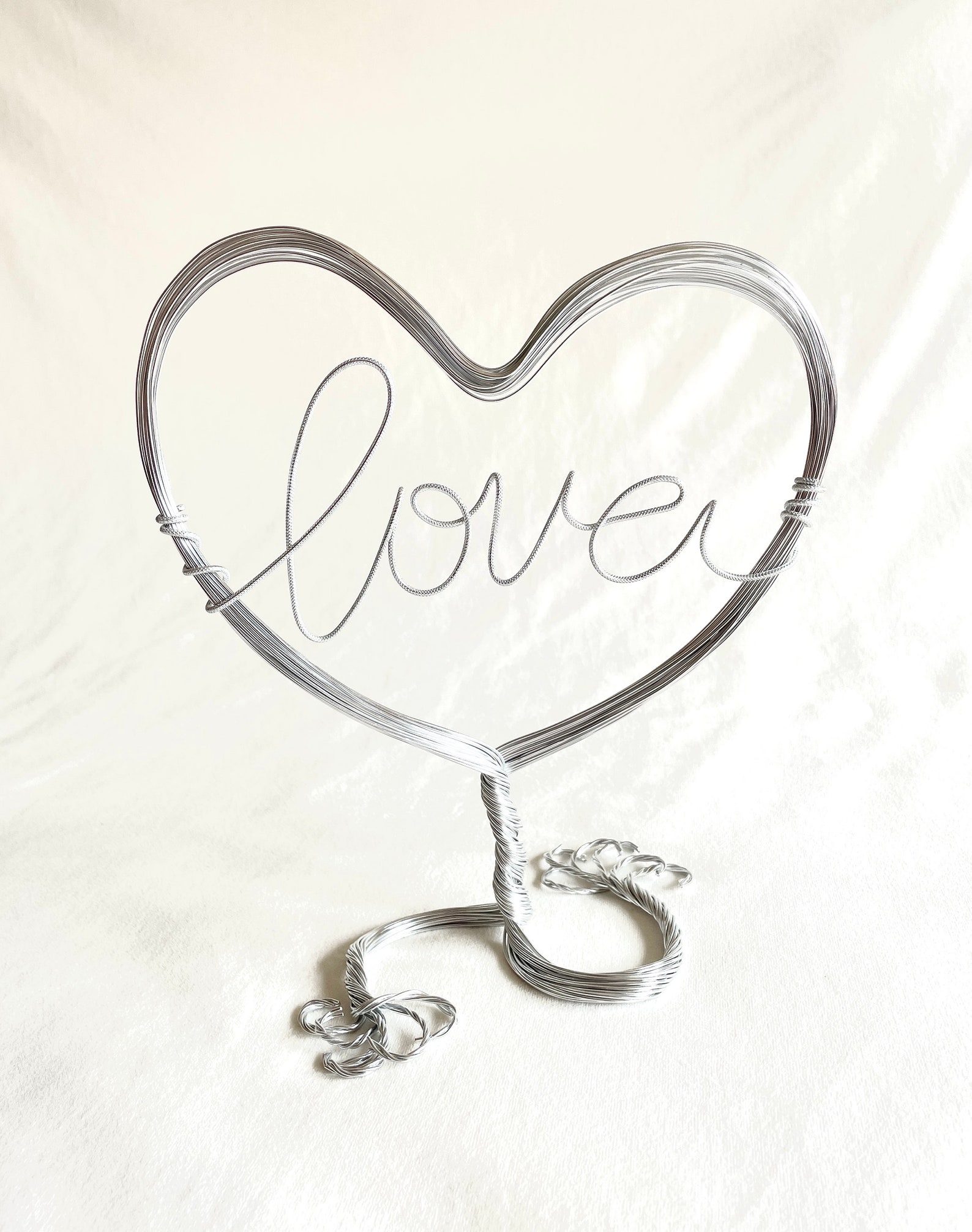 Wire Decor Heart "love" - Etsy