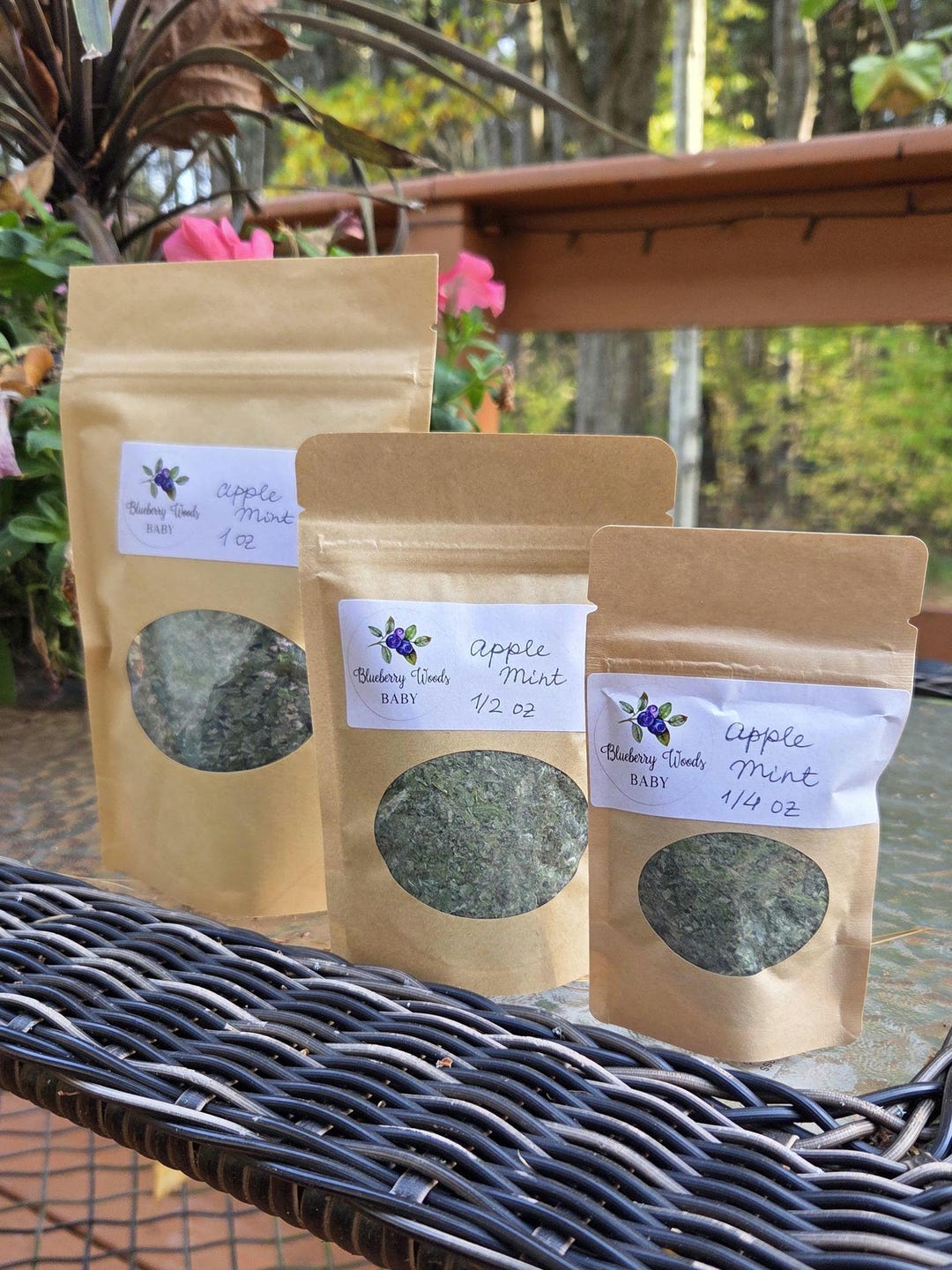 Organic Apple Mint Tea Dry Herb - Applemint Tea, Apple Mint Herbal Tea ...