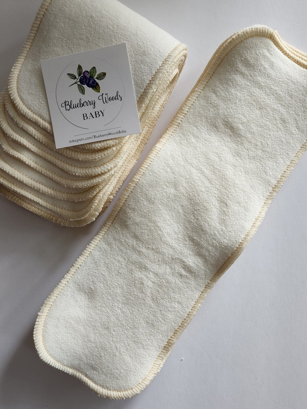 12 X 4 Hemp Diaper Inserts, Cloth Diaper Inserts /READY TO SHIP/ 2-ply ...