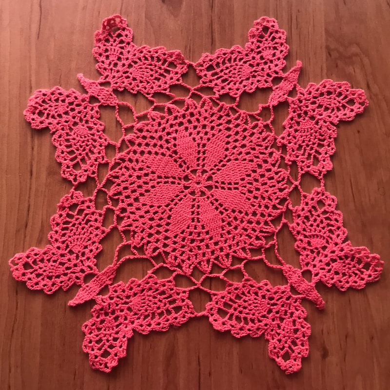 Square Crochet Doily - Etsy