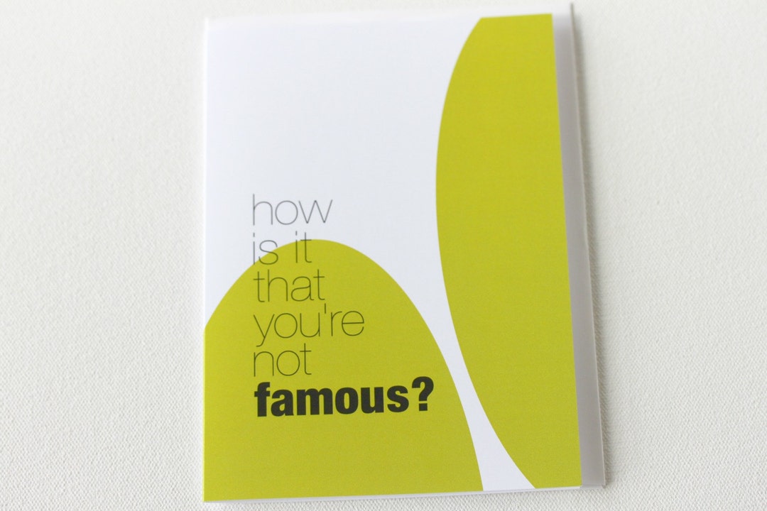 Chartreuse Green Funny Friend Card, Coworker Card - 120C - Etsy