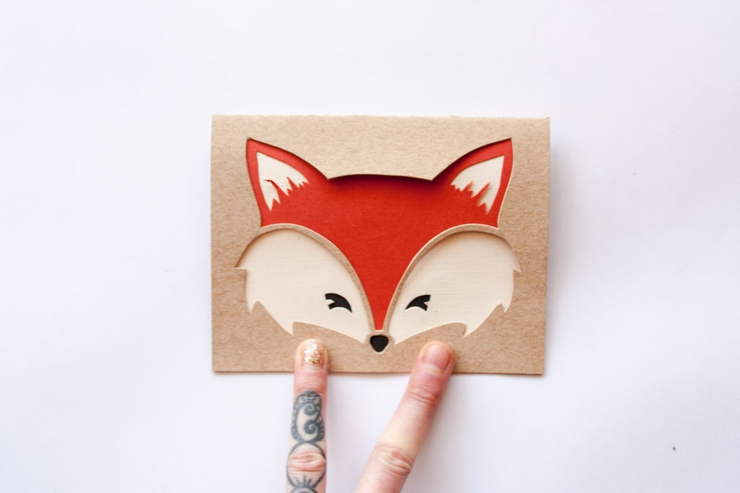 Fox Face Card: Hand Cut Card--custom Message--all Occasion Card - Etsy