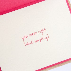 Laser Cut Card: Ready for It You Were Right About Everythingmother's ...