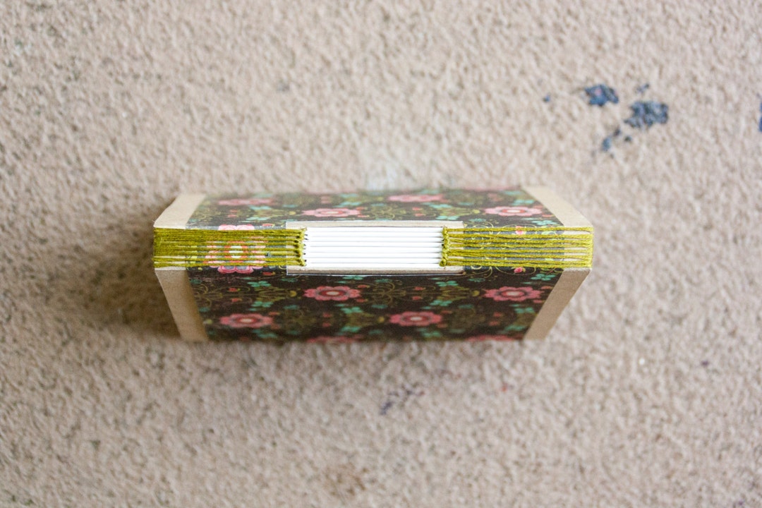 Handmade Journal: Hand Bound Journal/ Buttonhole Binding/ Mini Journal ...