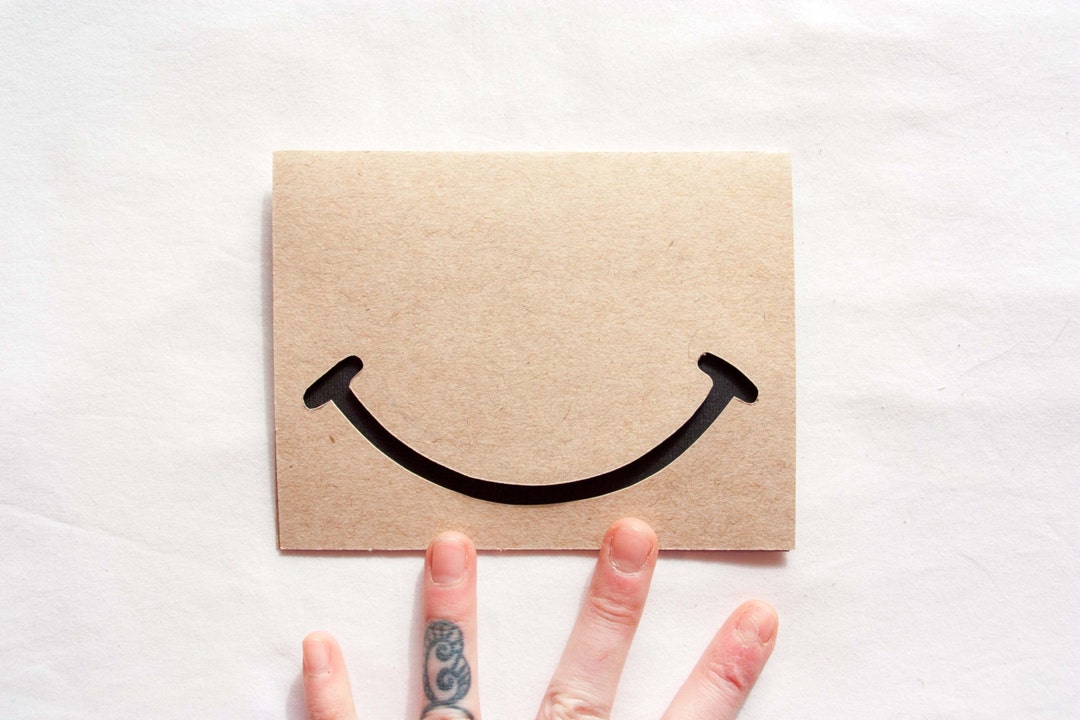 SMILEY Cards, Set of 4 - Etsy