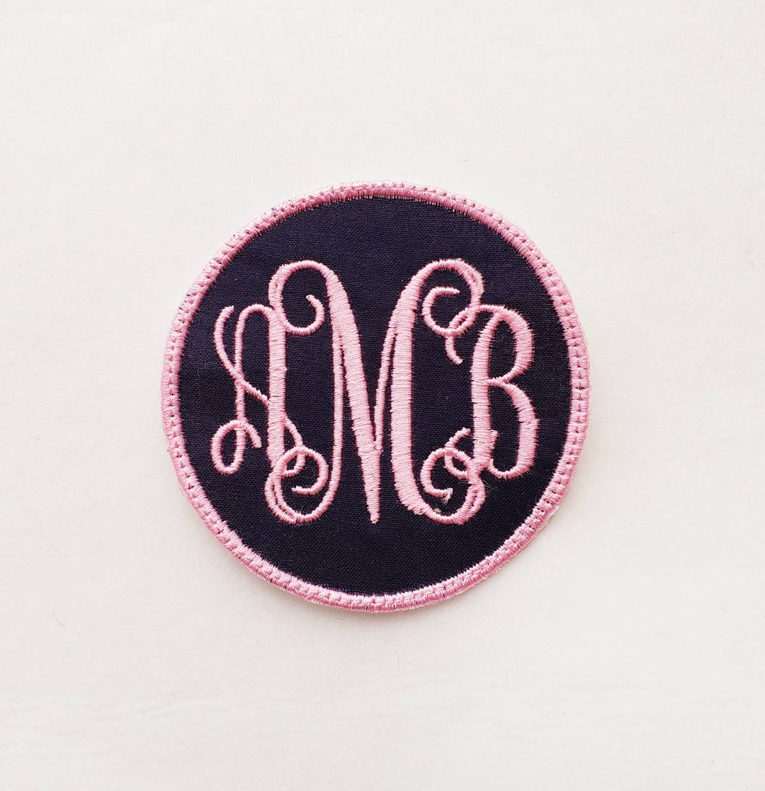 Monogrammed Patch, Navy Initial Patch, Personalized Patch, Name Patch ...