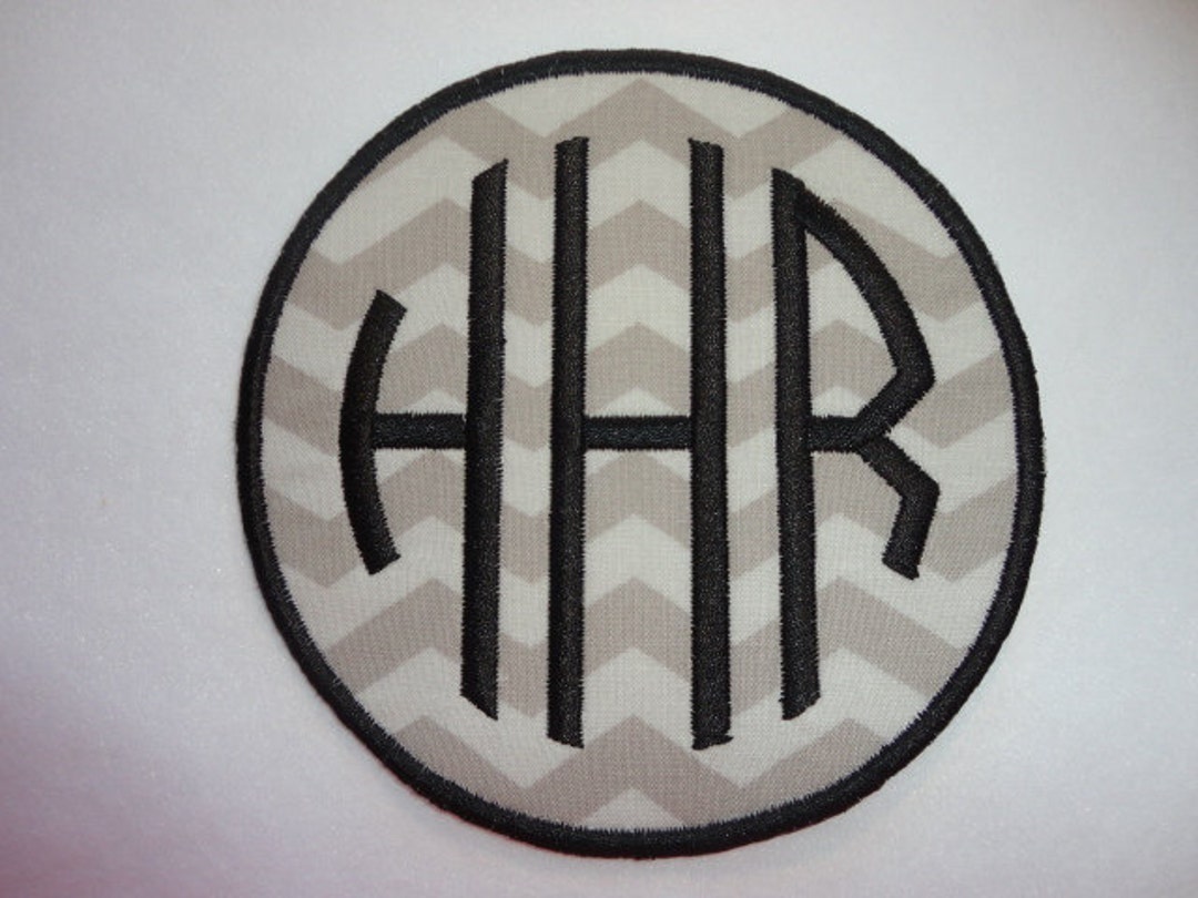 Monogrammed Patch, Mongram Iron On, Initial Patch, Personalized Patch ...