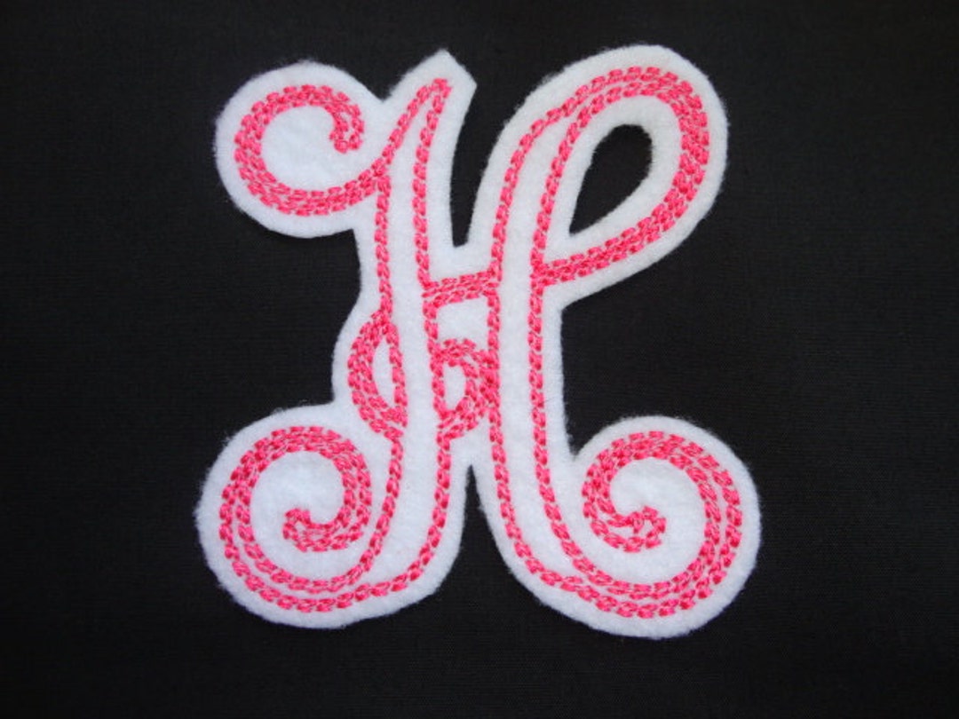 Initial Patch, Felt Patch, Monogram Patch, 4.0 Initial Patch ...