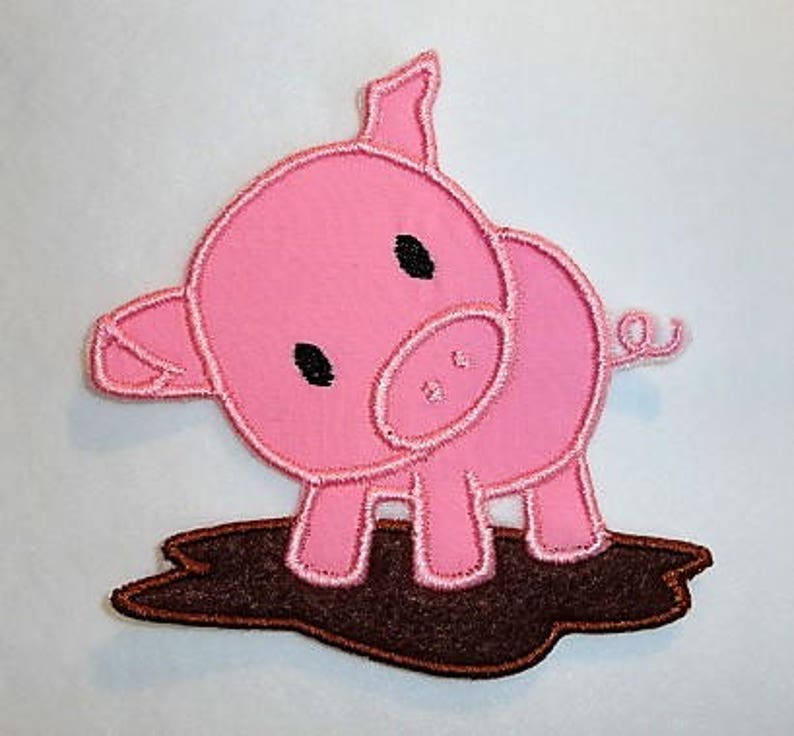 Piggy Patch Piggy Iron On Pig Patch Pink Pig Patch Pig - Etsy