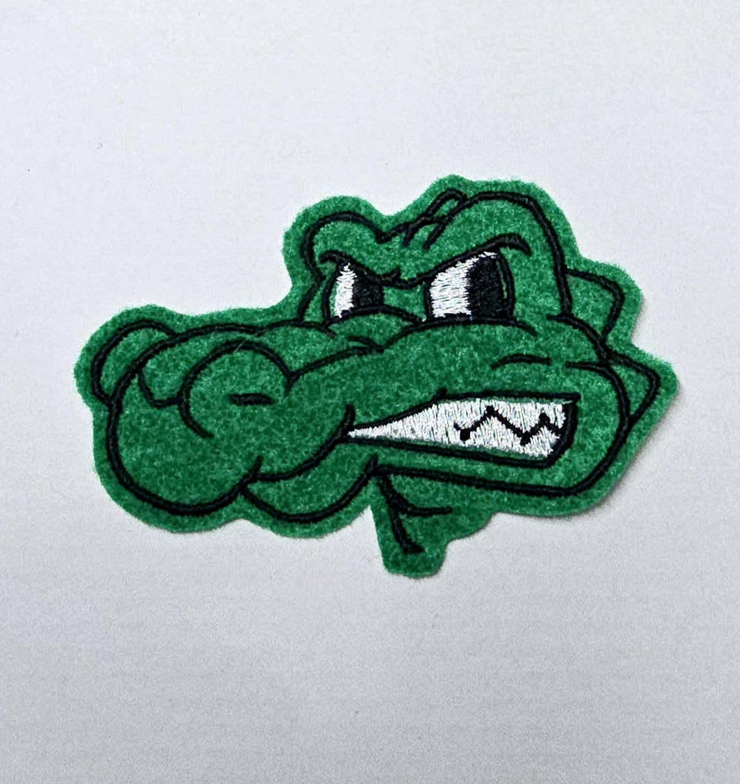 Gator Patch, Florida Gator Iron On, Felt Gator Patch, Gator Iron on ...