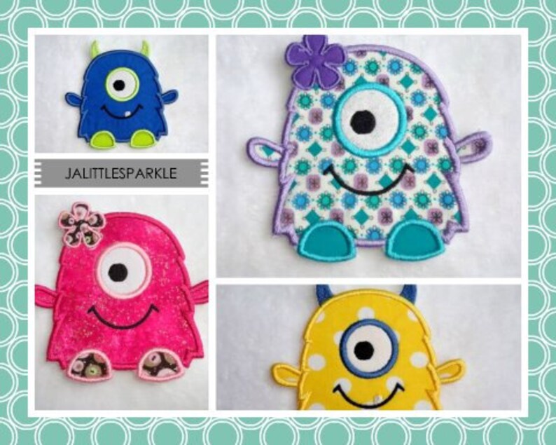 Monster Patch Boy Monster Patch Monster Applique Monster | Etsy