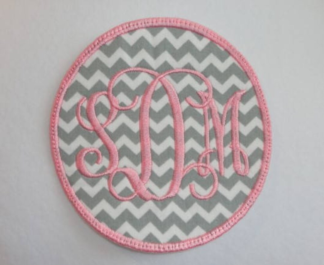 Monogrammed Patch, Monogram Iron On, Initial Patch, Personalized Patch ...