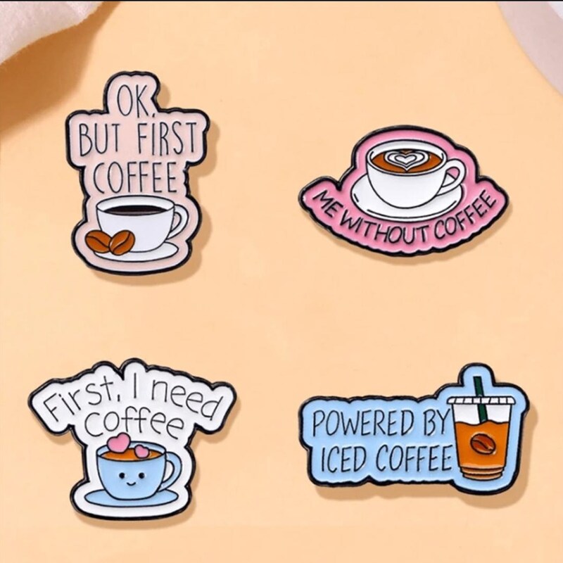 Enamel Pin Coffee - Etsy