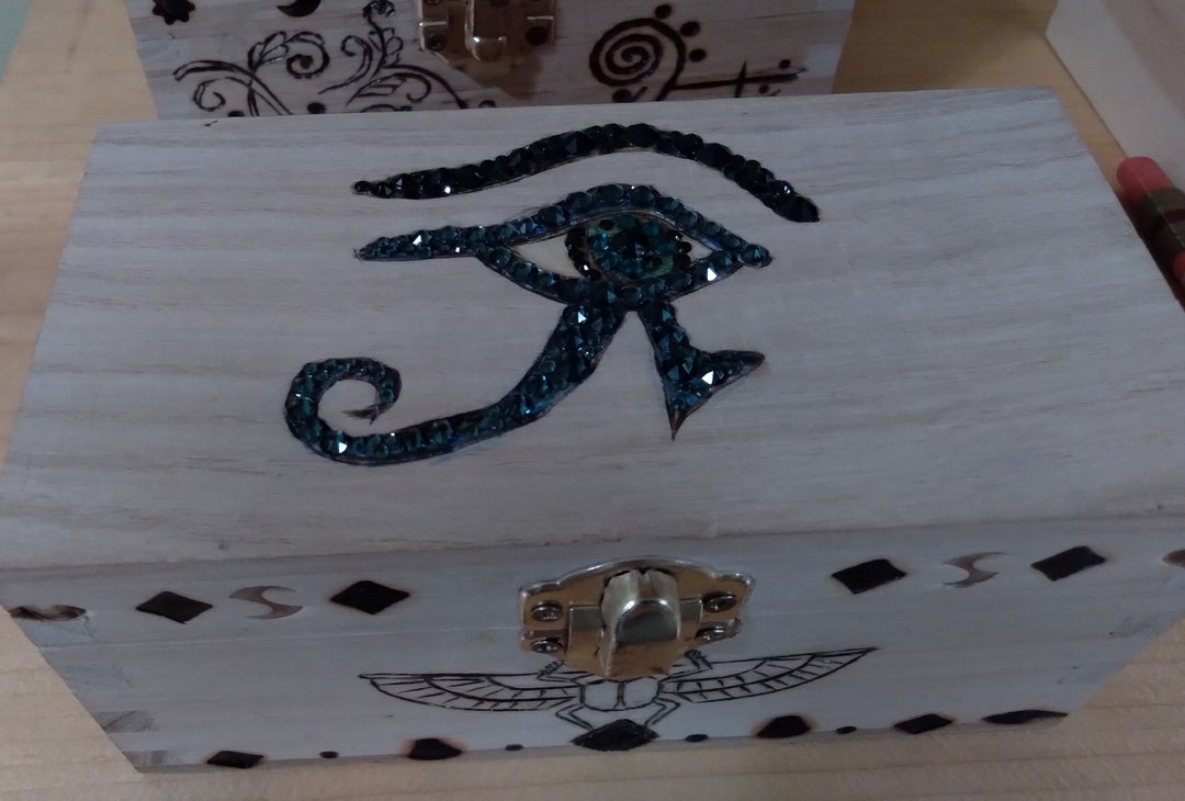 Talisman and Trinket Box Egypt Jewelry Box - Etsy