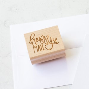 Happy Mail Rubber Stamp - Etsy