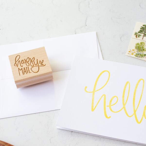Mail Rubber Stamp - Etsy