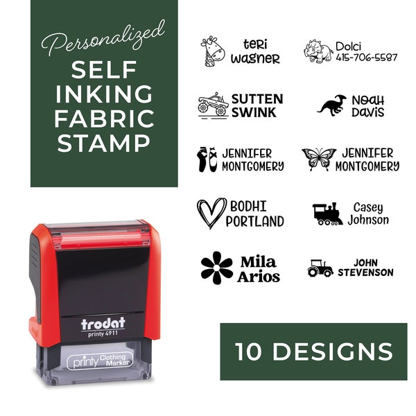 Name Stamp for Clothing, Permanent on Any Surface or Fabric ...