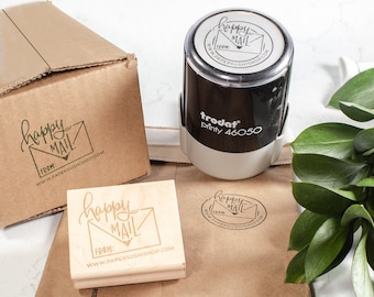 Thank You Postie Postman Envelope Happy Mail Rubber Stamp - Etsy