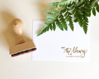 Custom bookplate stamp personalized bookplate ex libris | Etsy