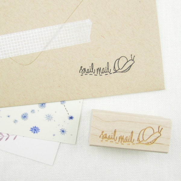 Snail Mail Stamp - Etsy