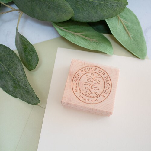 Please Reuse or Recycle Stamp - Etsy