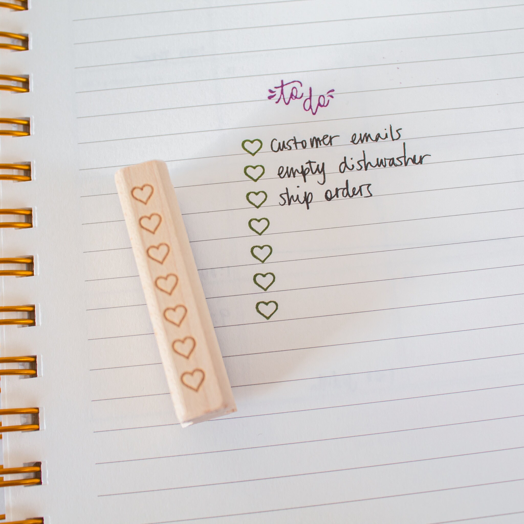 Checkboxes Planner Stamp - Habit Tracker Rubber Stamp for Bullet ...