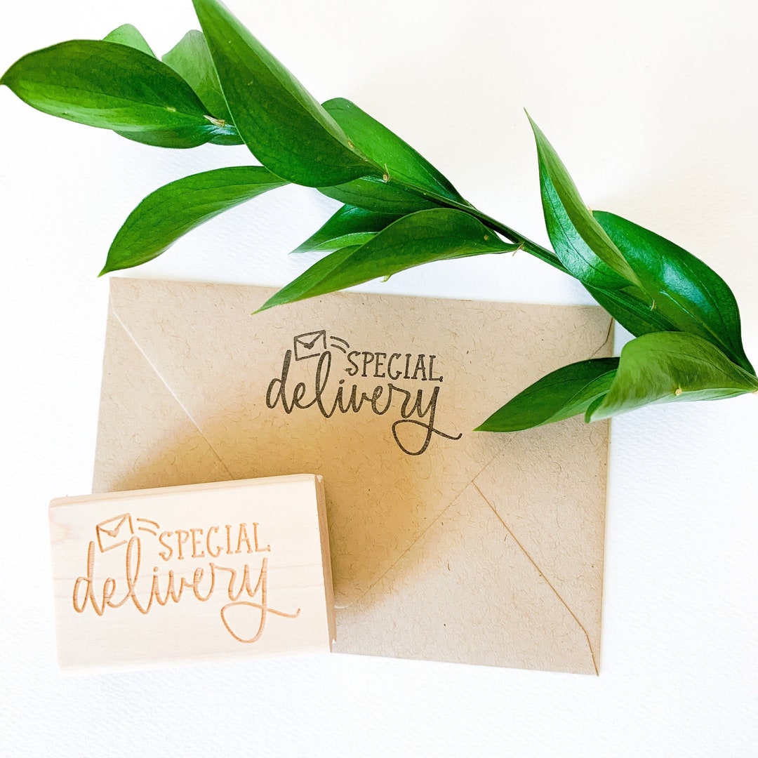 Special Delivery Rubber Stamp - Envelope Addressing & Package Mailing ...