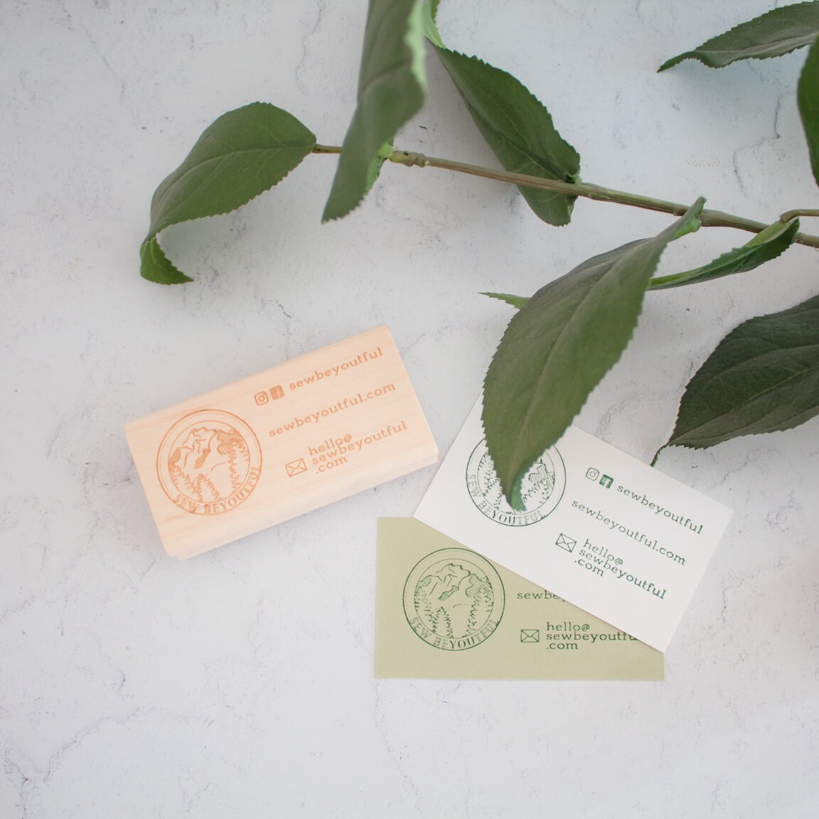 Personalized Business Card Stamp | Etsy