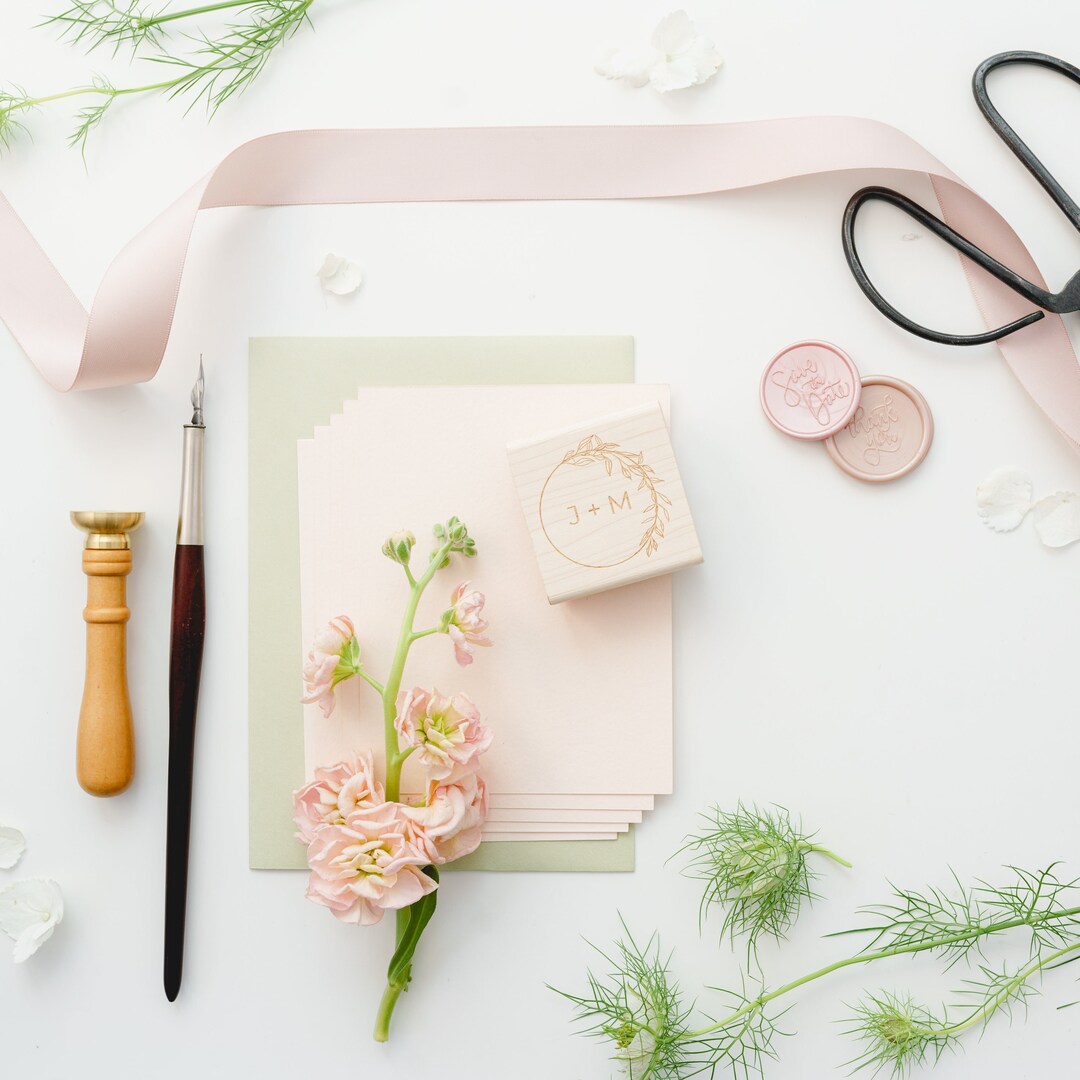 Personalized Wedding Monogram Stamp - Etsy