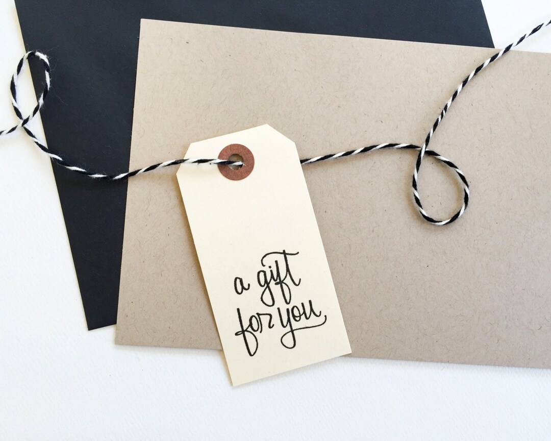 A Gift for You Rubber Stamp - Etsy
