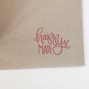Happy Mail Rubber Stamp - Etsy