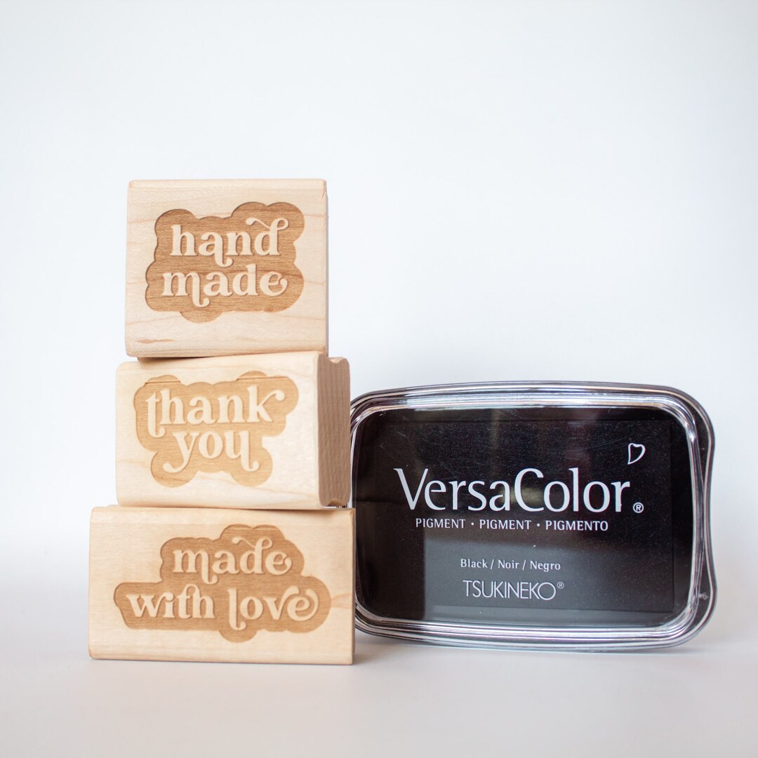 Retro Outline Stamp Collection With Ink Pad - Etsy