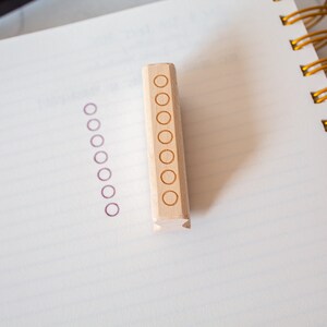 Checkboxes Planner Stamp - Habit Tracker Rubber Stamp for Bullet ...