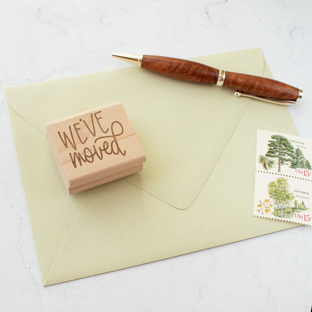 We've Moved Rubber Stamp - New Address Stamp - We're Moving Change of ...