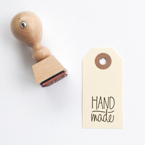Handmade by Stamp Made by Stamper for Cards Custom Made by | Etsy