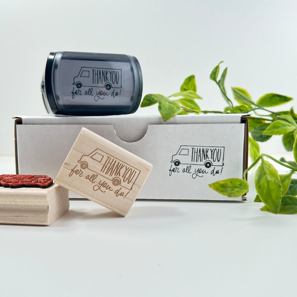 Postal Rubber Stamp - Etsy